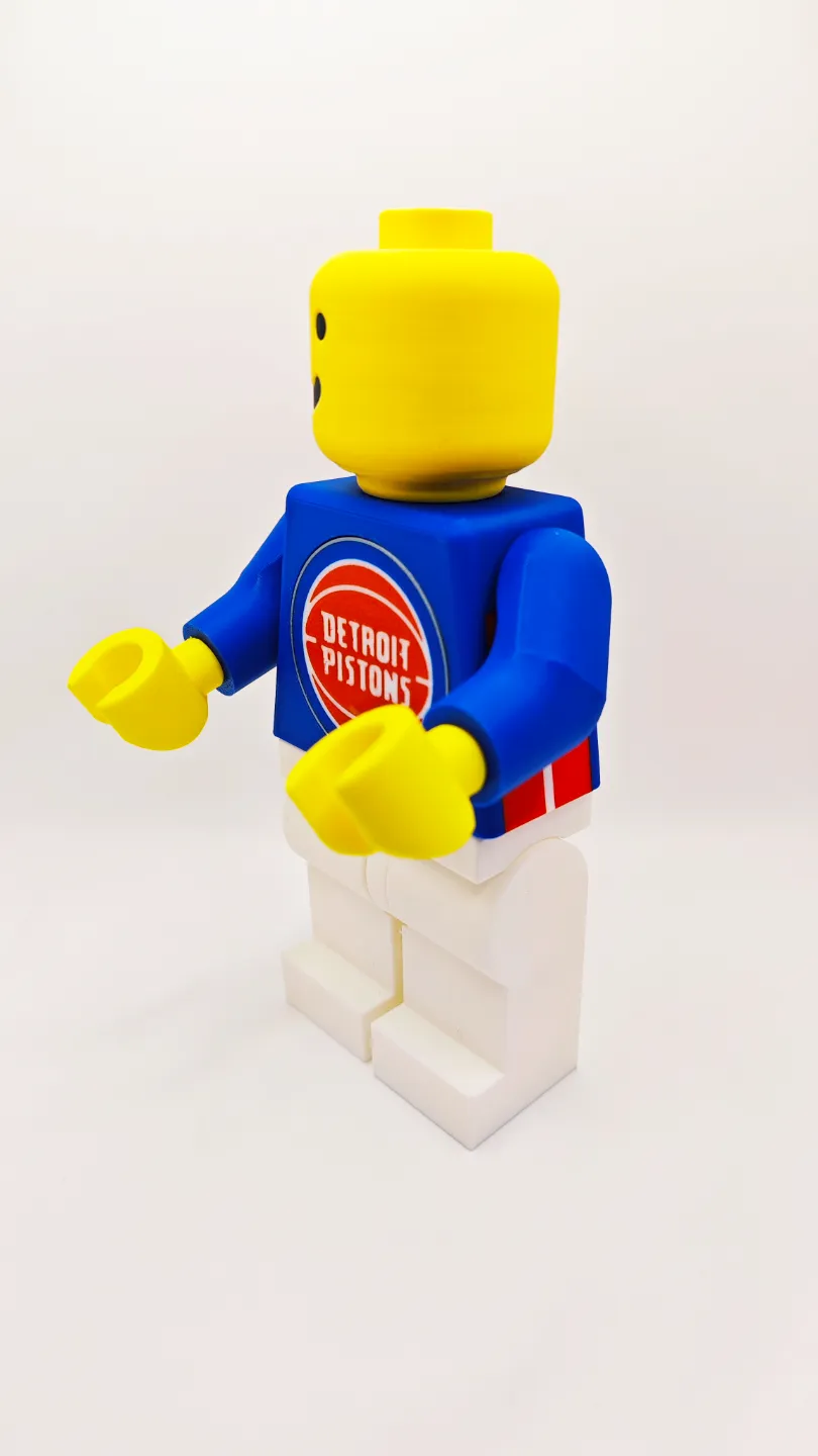 NBA Brick Man - Detroit Pistons (500%) - Free 3D Print Model - MakerWorld