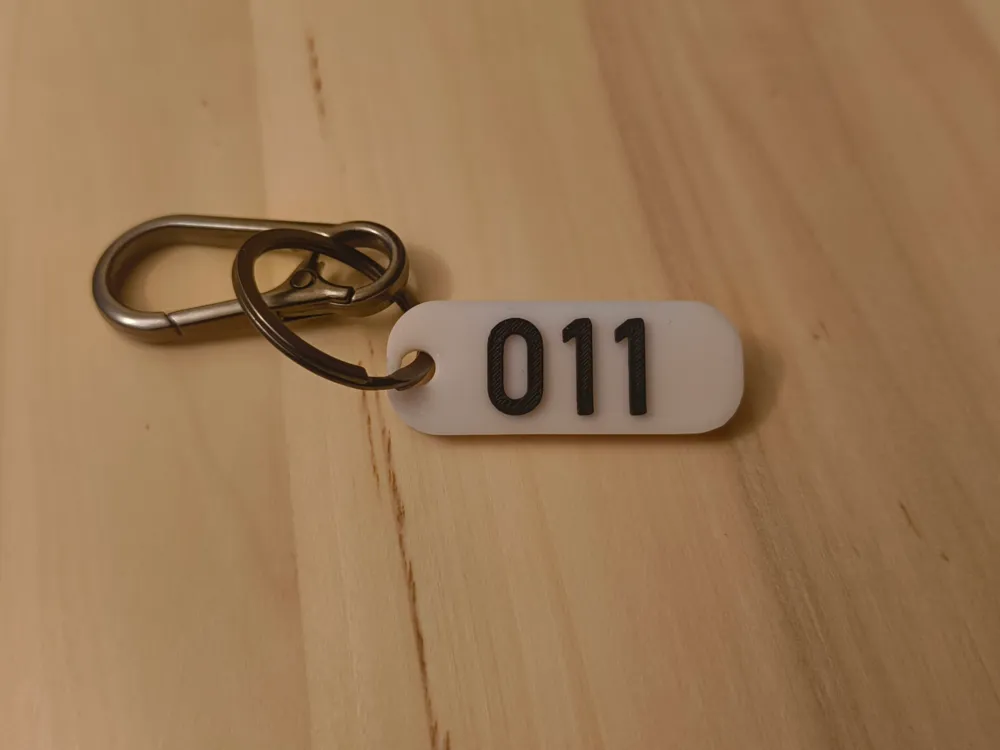 Stranger Things Nummern-Schlüsselanhänger von Raitis3D MakerWorld ...