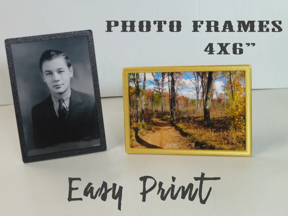 Tabletop Picture Frame 4x6" Easy Print by Tool Man MakerWorld: Download ...