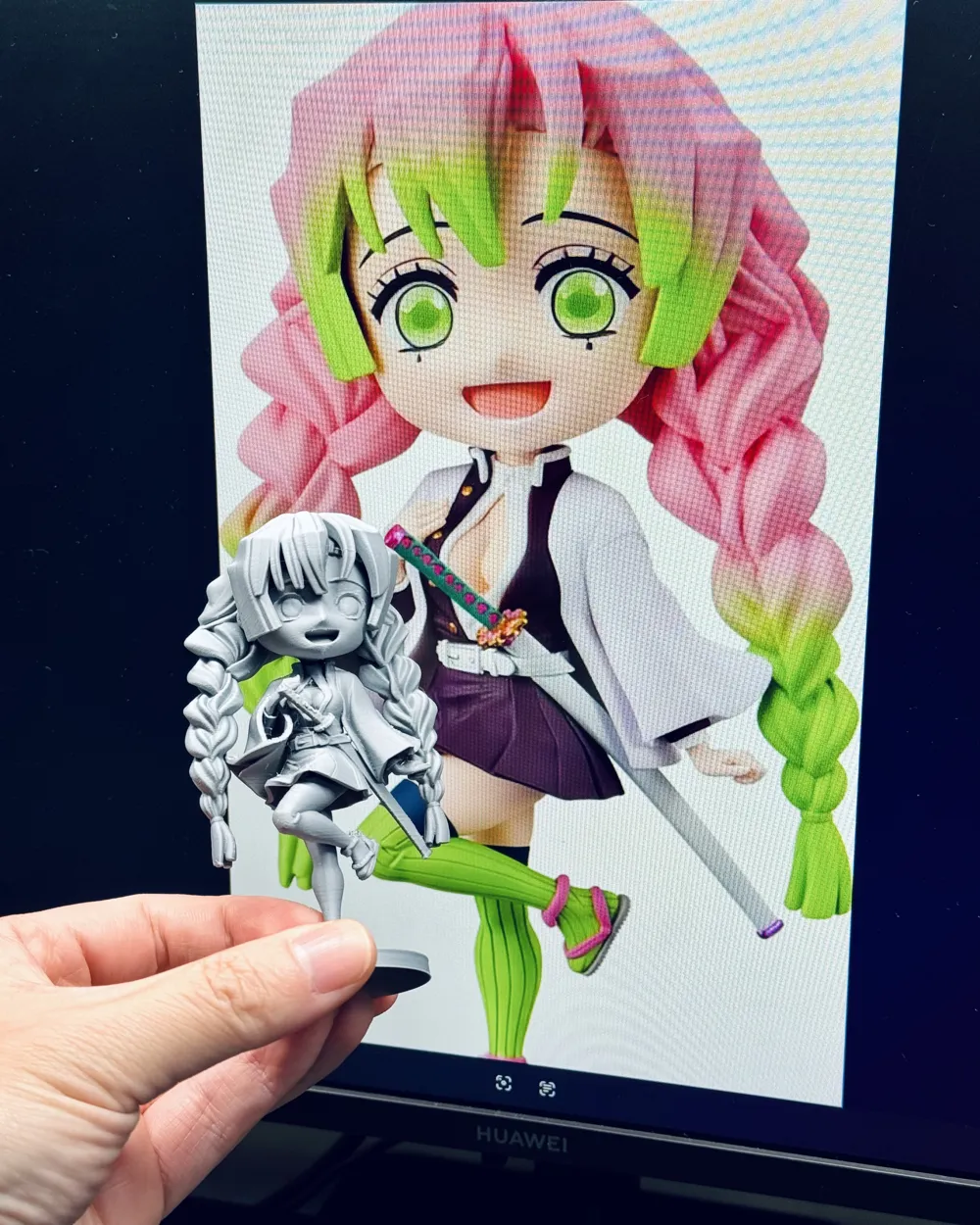 Chibi Love Hashira Mitsuri Kanroji - Demon Slayer - Free 3D Print Model ...
