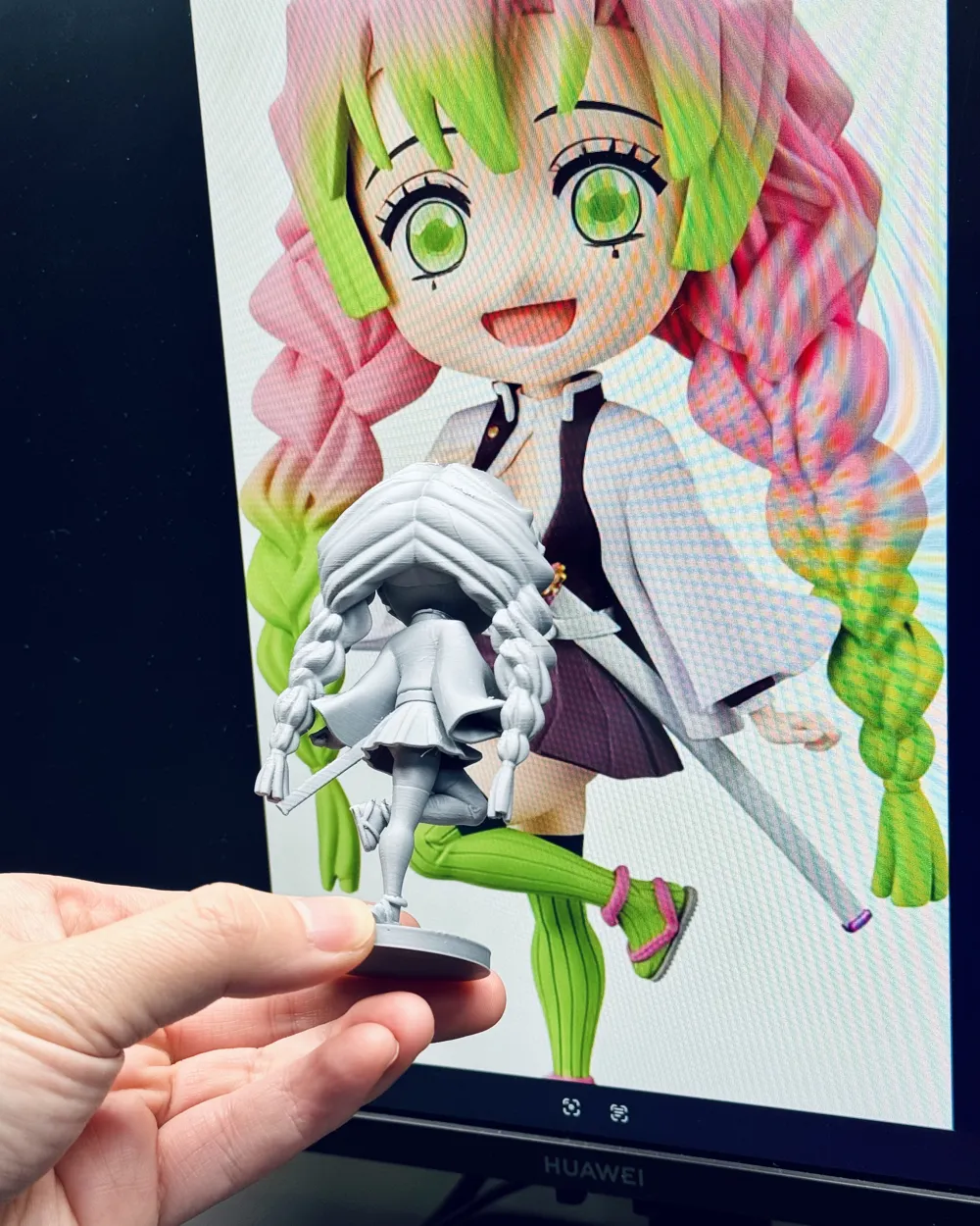 Chibi Love Hashira Mitsuri Kanroji - Demon Slayer - Free 3D Print Model ...