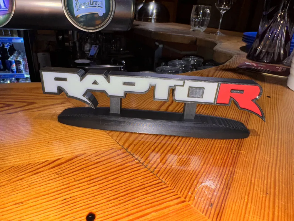 Ford RAPTOR sign on a stand by NestydaDK MakerWorld: Download Free 3D ...