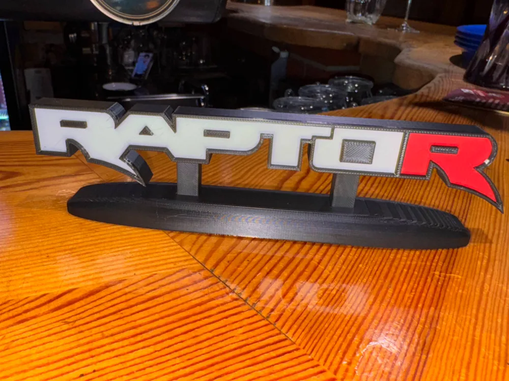 Ford RAPTOR sign on a stand by NestydaDK MakerWorld: Download Free 3D ...