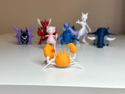 Kingler Pokemon 3 Color 42mm tall by LC.Figure - MakerWorld