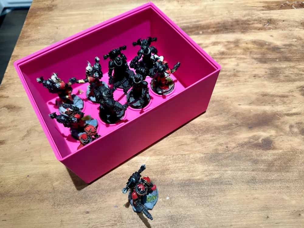 Gridfinity 32mm miniature storage by L.A. Navarro MakerWorld: Download ...