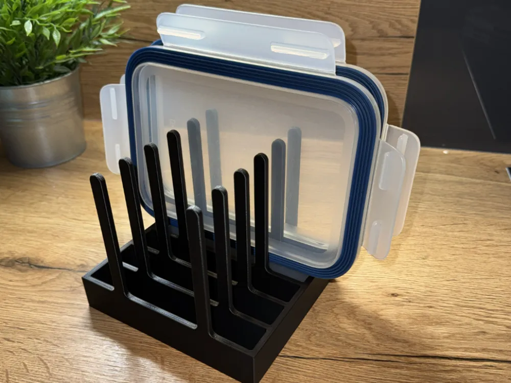 Ikea Food Container Lid Holder (Wide) - Free 3D Print Model - MakerWorld