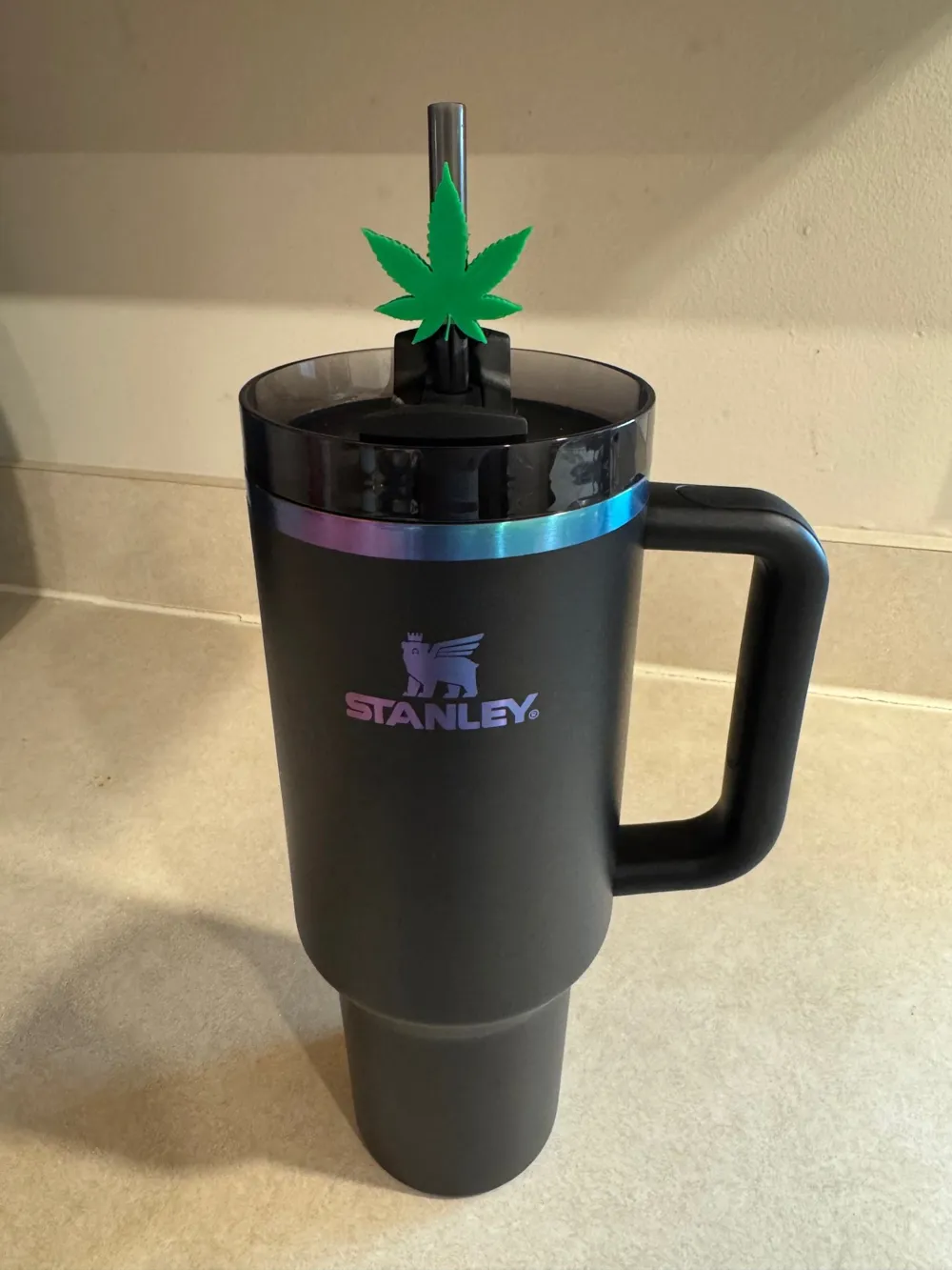 Pot Leaf Stanley Cup Straw Topper - Free 3D Print Model - MakerWorld