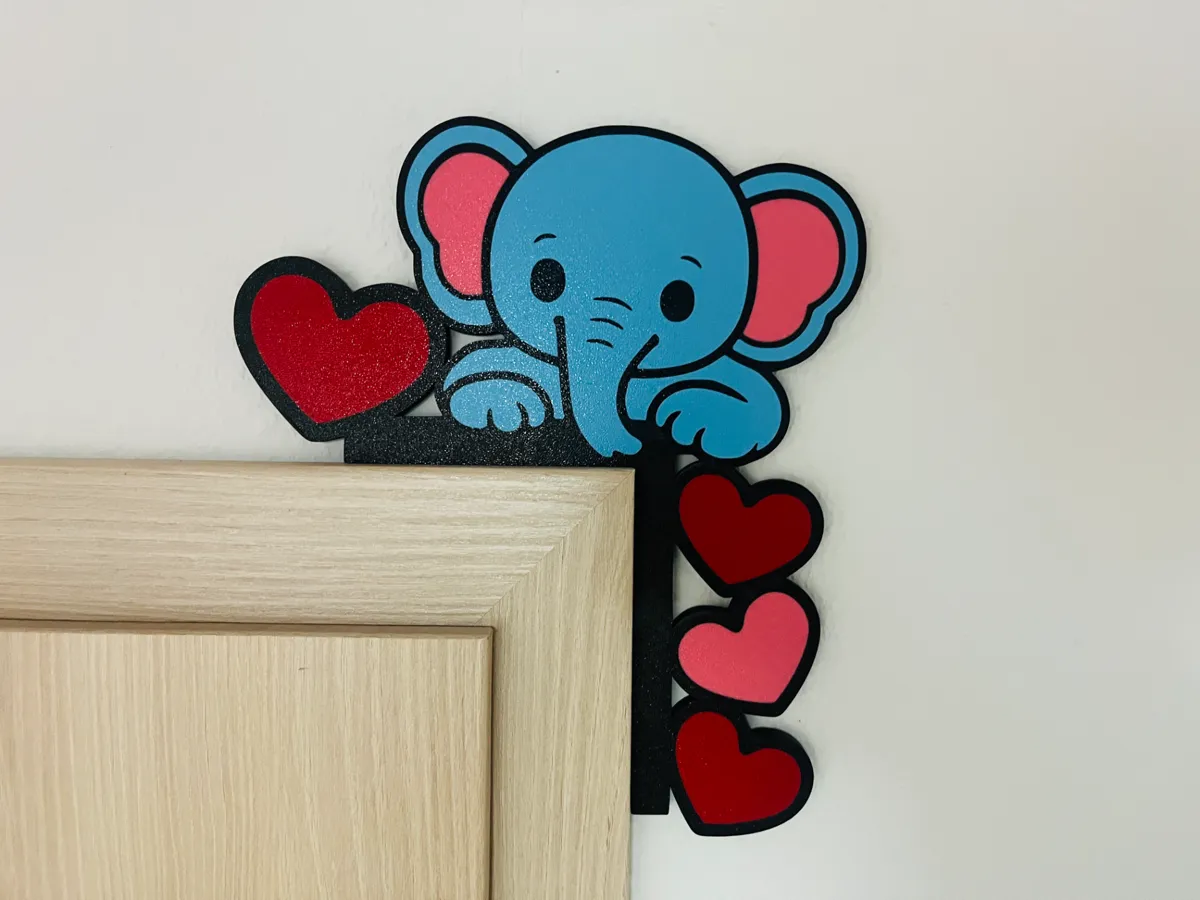 Decorative trim, elephant door corner - Free 3D Print Model - MakerWorld