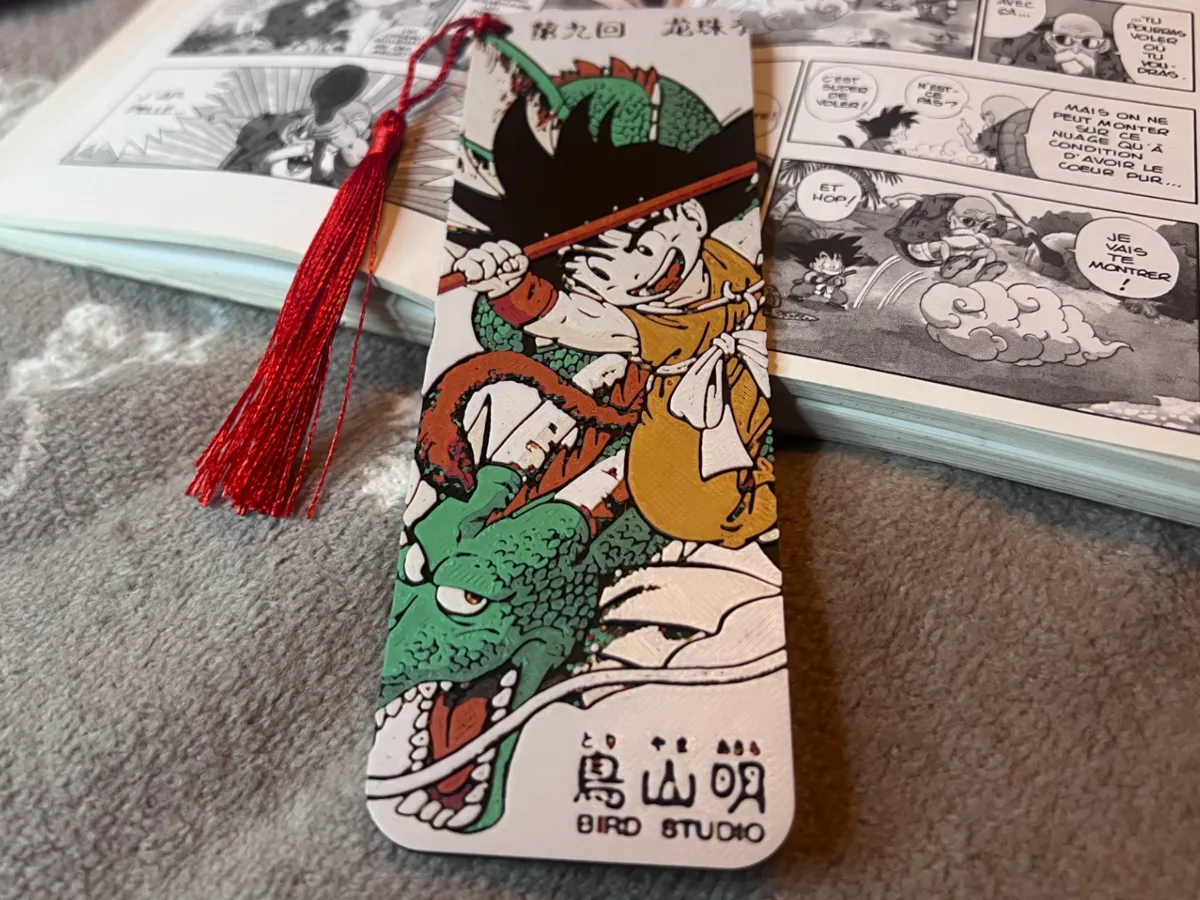 Dragon Ball – Son Goku and Shenron – Bookmark by Pixelux Art MakerWorld ...