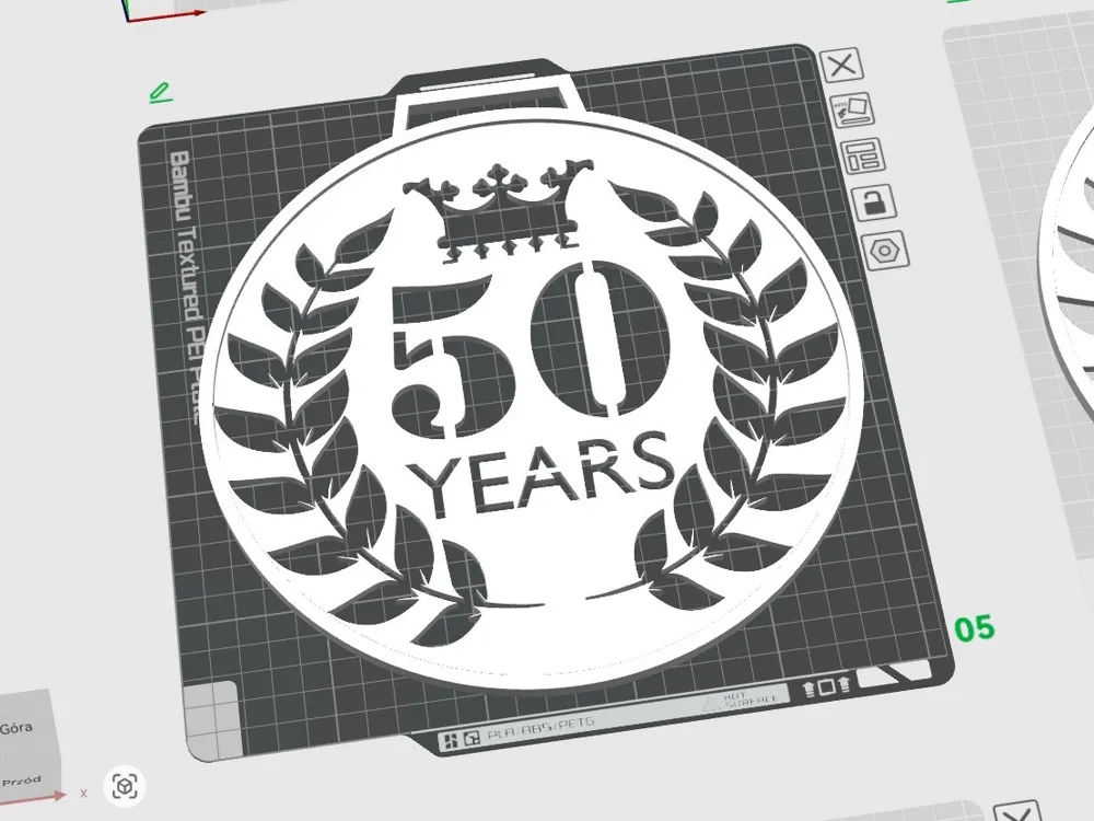 Birthday, anniversary medal (editing profile) - Free 3D Print Model ...