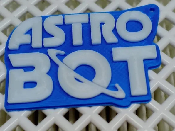 AstroBot Logo - Keychain Remixed by vidguide - MakerWorld