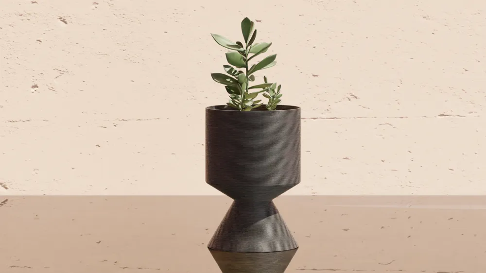 Modern Plant Pot (V Form) - Home Decoration by calebtimoteo - MakerWorld