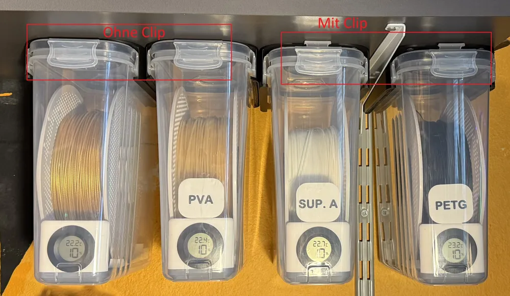 Lid mount Filament storage Cereal Box by ElWamboMakerWorld: Download ...
