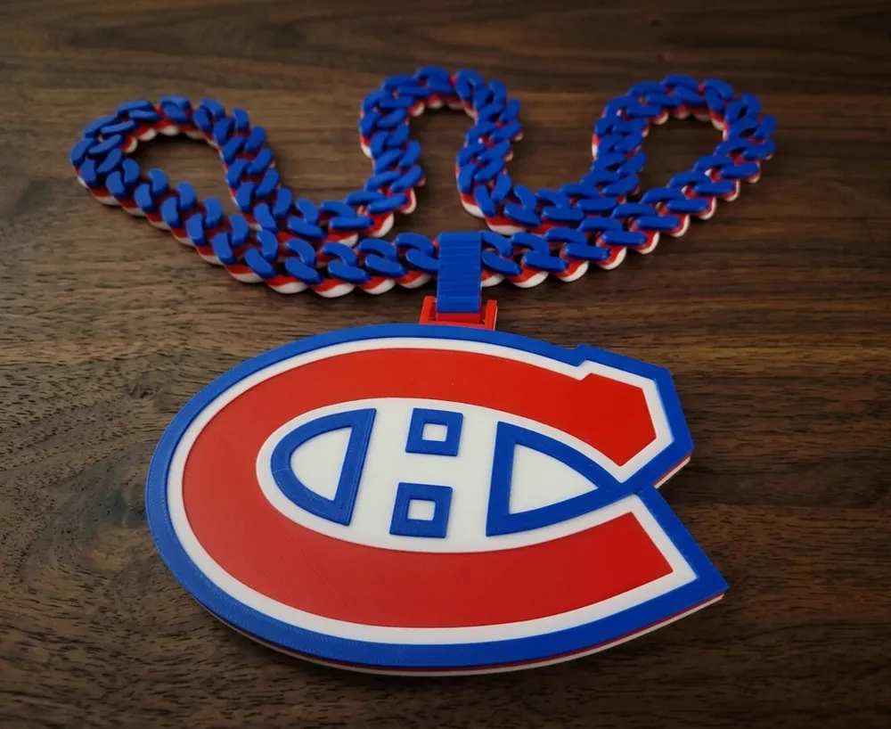Montreal Canadiens Cuban Hype Chain - Free 3D Print Model - MakerWorld