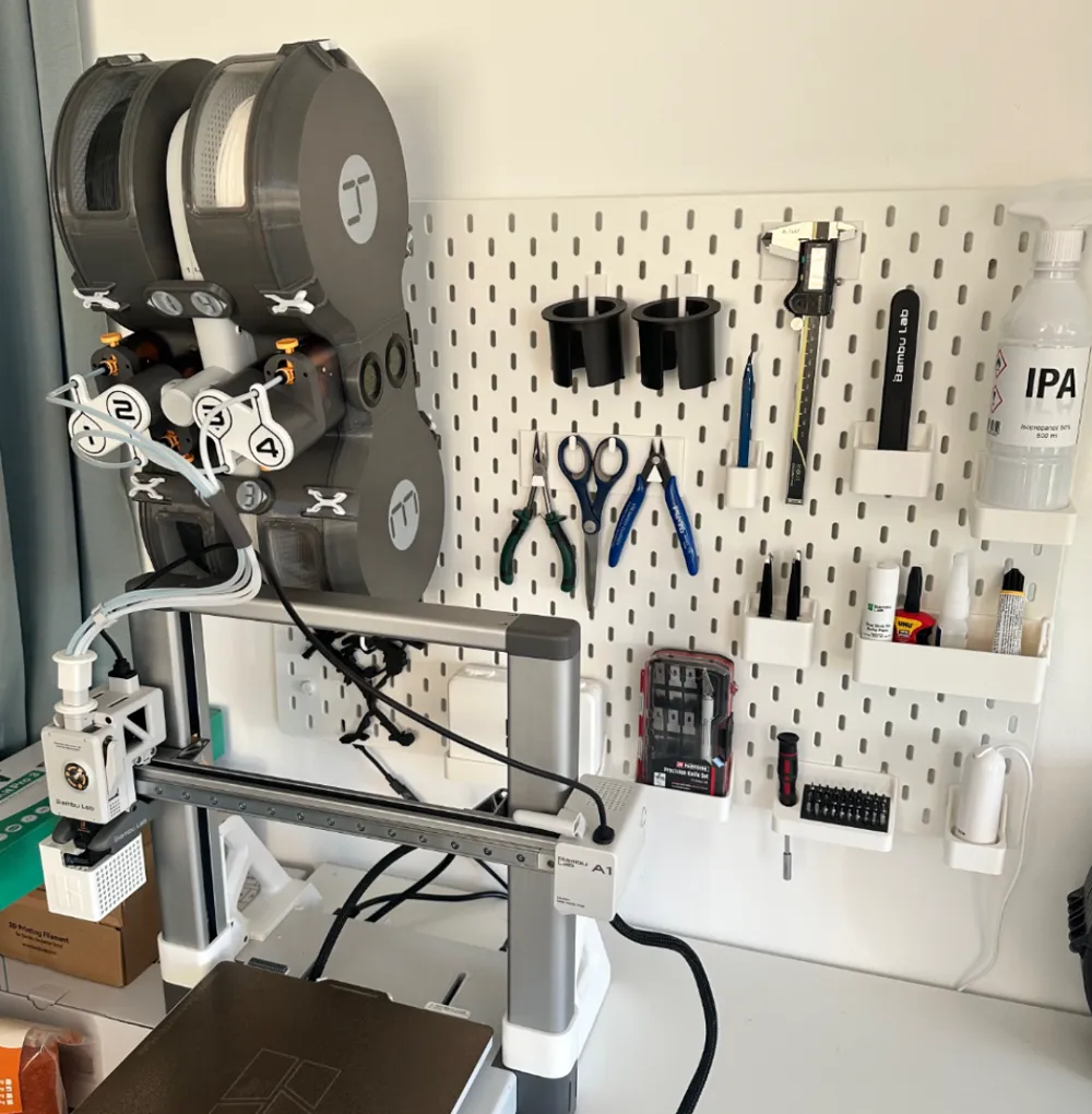 AMS Lite 壁挂支架，适用于宜家 Skadis 洞洞板 来自 Westeros Designs - MakerWorld