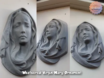 virgin mary 3d print model download - MakerWorld