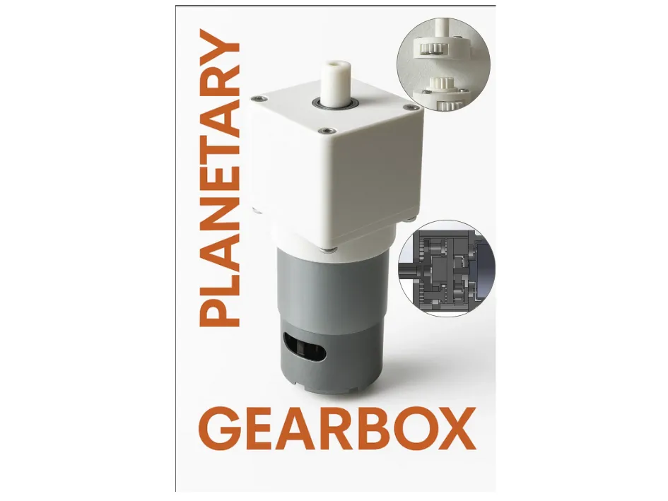 Ultra Compact Planetary Gearbox for DC motor - Free 3D Print Model ...