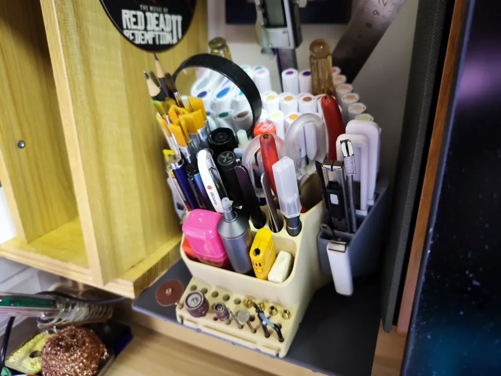 Highly Practical Marker Holder Pen Cup Type B by Antichamber MakerWorld ...
