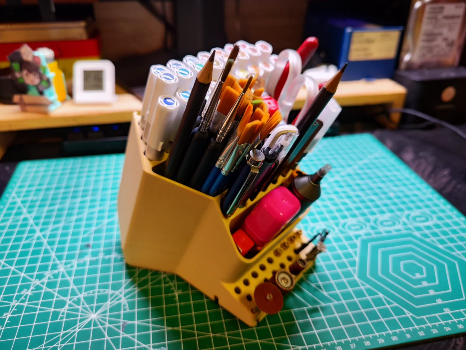 Highly Practical Marker Holder Pen Cup Type B by Antichamber MakerWorld ...