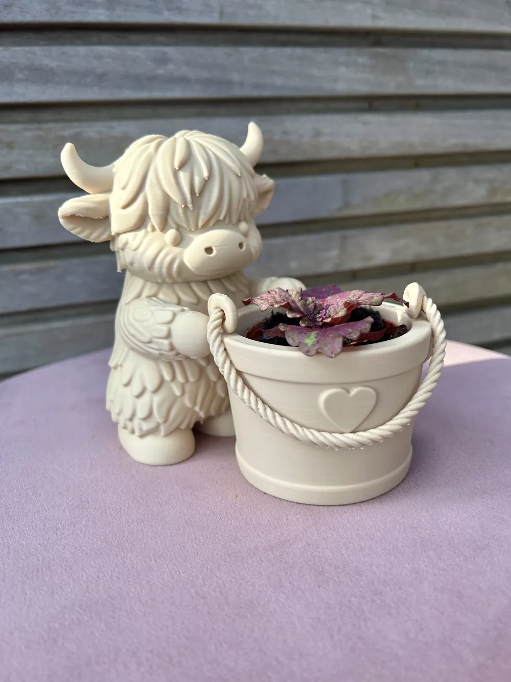 Highland Cow planter - Free 3D Print Model - MakerWorld