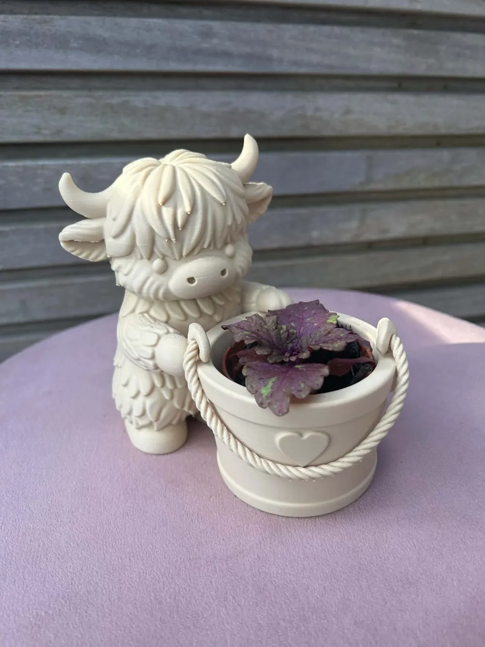Highland Cow planter - Free 3D Print Model - MakerWorld