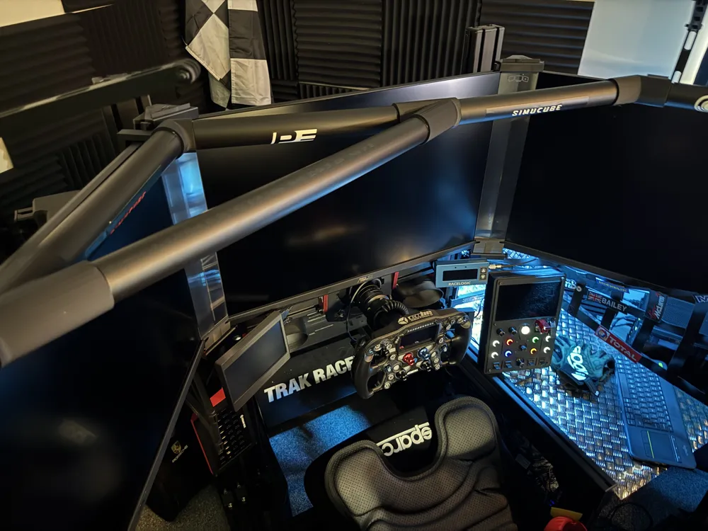 Sim Rig Roll Cage Roof by GripFuel MakerWorld: Download Free 3D Models