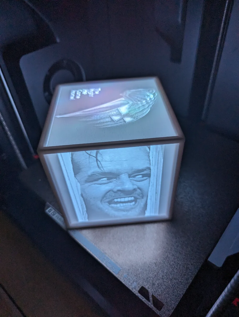 Horror Movie Poster Lithophane box by PAPA Emeritus IV - MakerWorld