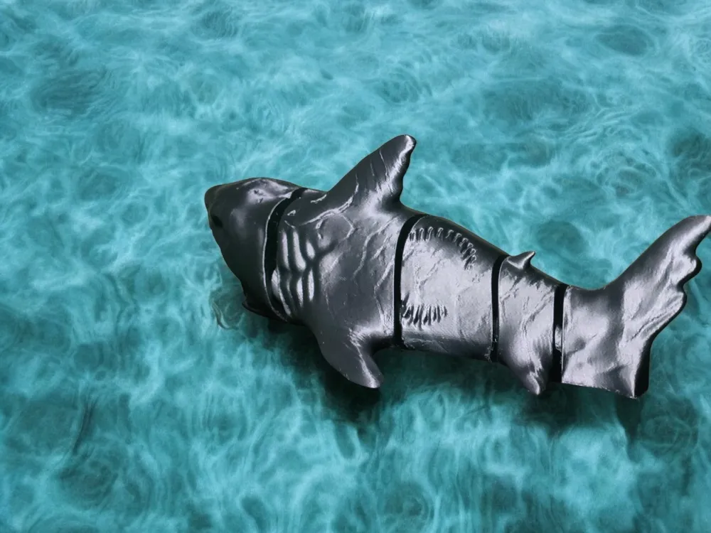 Dark Horror Shark - The Articulated Nightmare! - Free 3D Print Model ...