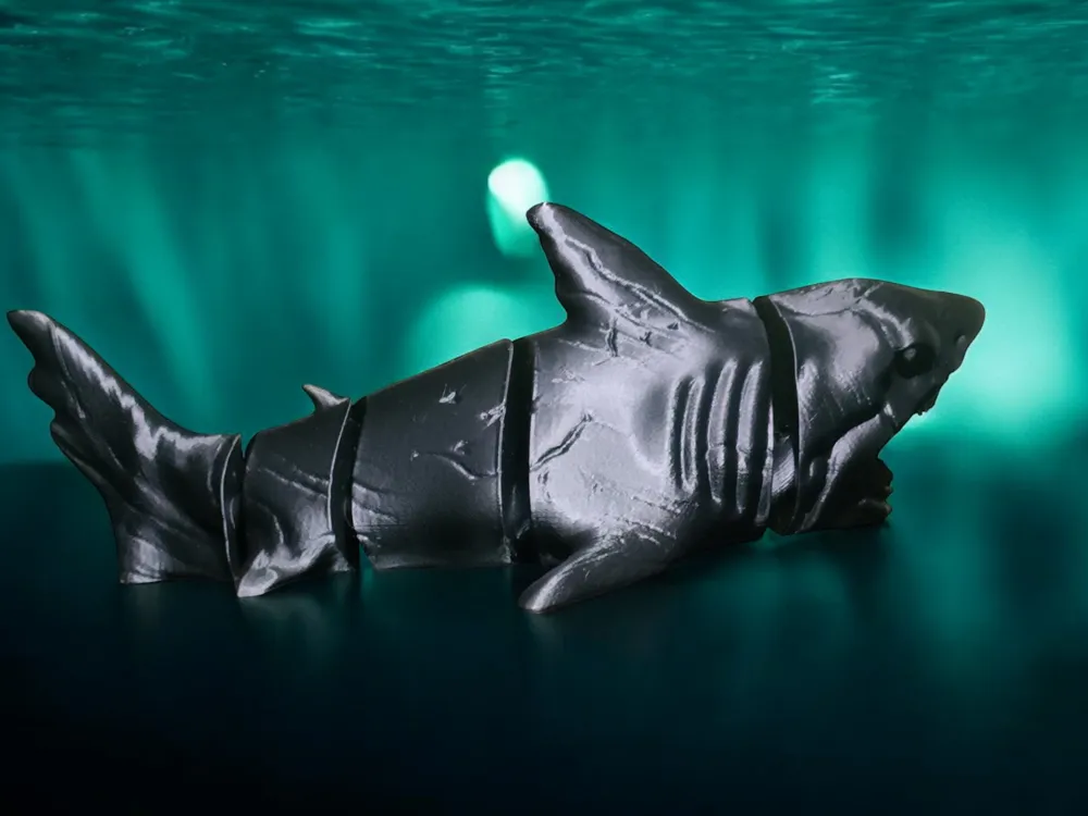 Dark Horror Shark - The Articulated Nightmare! - Free 3D Print Model ...