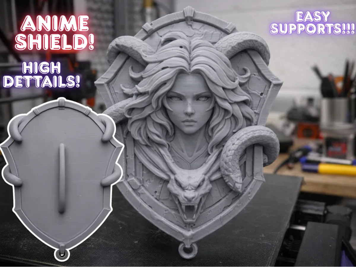 Anime shield - Free 3D Print Model - MakerWorld
