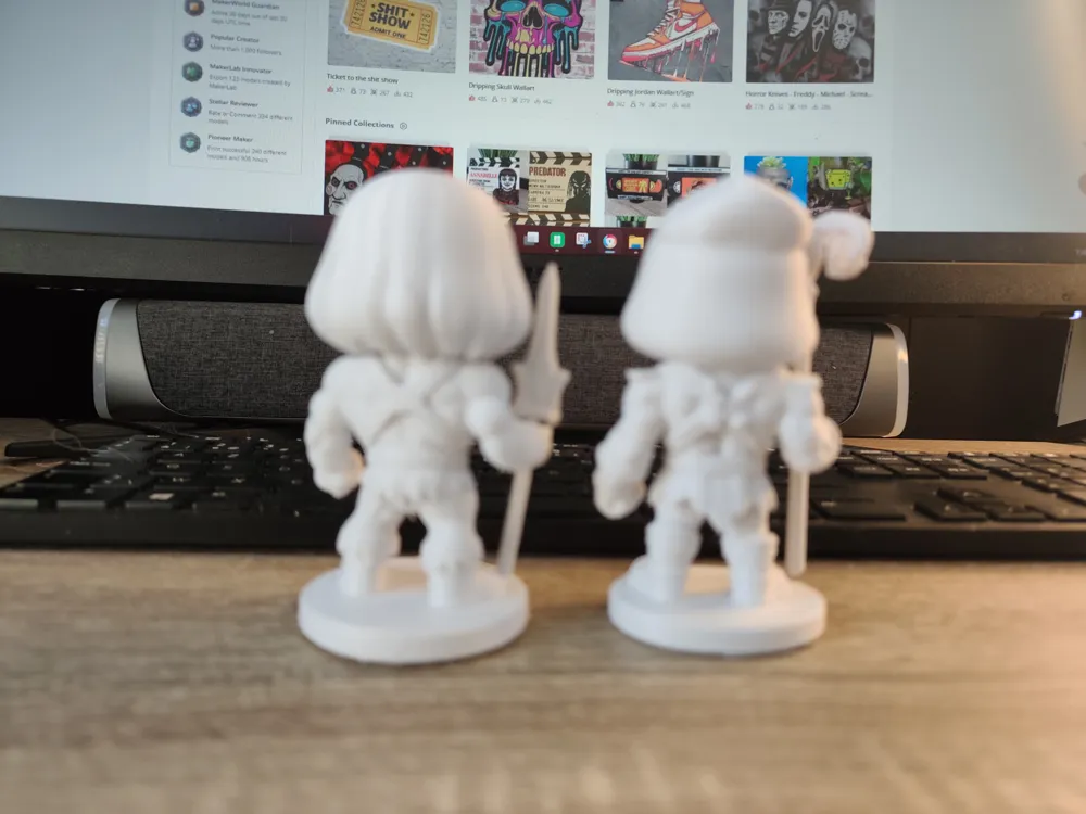 He-Man e Skeletor Chibi MOTU - Free 3D Print Model - MakerWorld