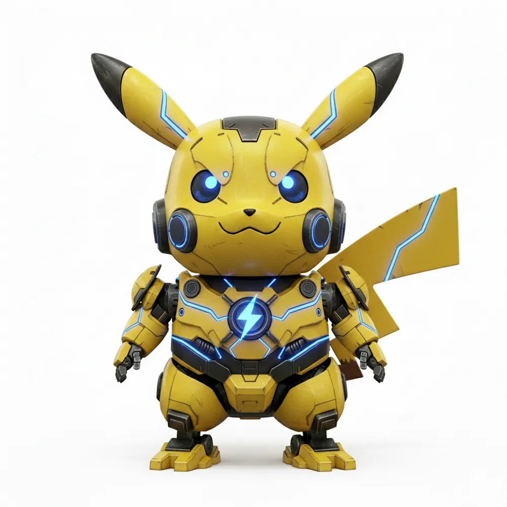 Mecha Pikachu - Style Robot Futuriste - Modèle d'Impression 3D Gratuit ...