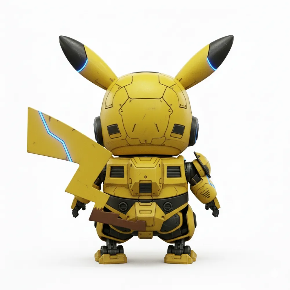 Mecha Pikachu - Style Robot Futuriste - Modèle d'Impression 3D Gratuit ...