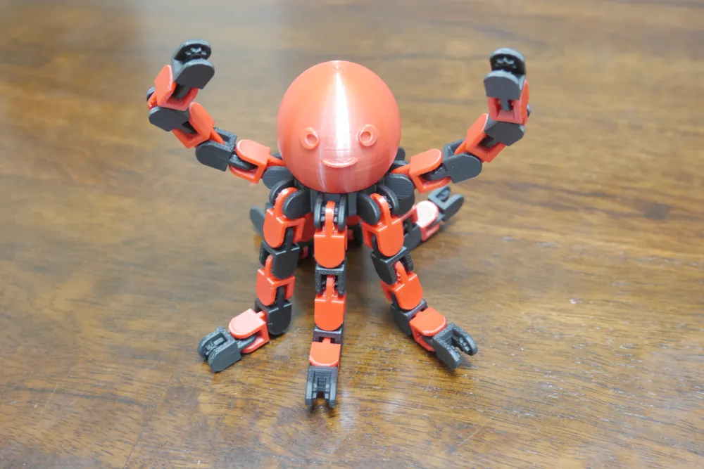 Click Hinge Articulated and Spinning Octopus by vorkosigan78 MakerWorld ...