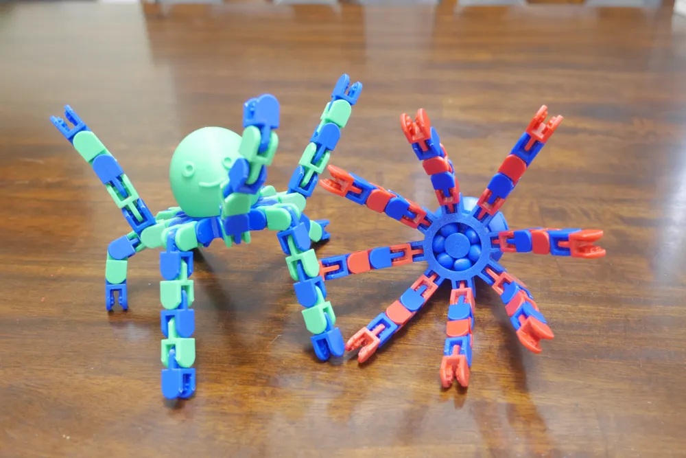 Click Hinge Articulated and Spinning Octopus by vorkosigan78 MakerWorld ...