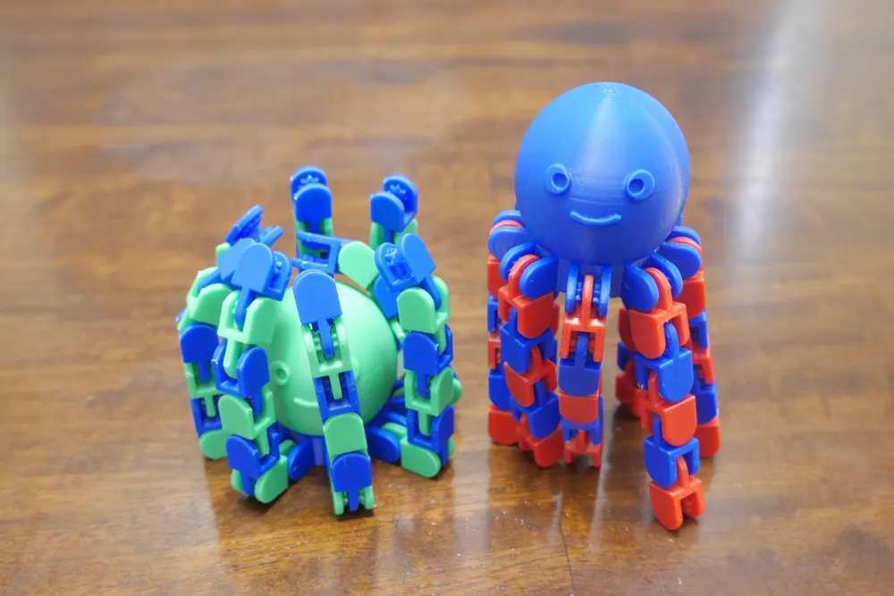 Click Hinge Articulated and Spinning Octopus by vorkosigan78 MakerWorld ...