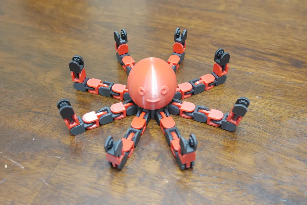 Click Hinge Articulated and Spinning Octopus by vorkosigan78 MakerWorld ...