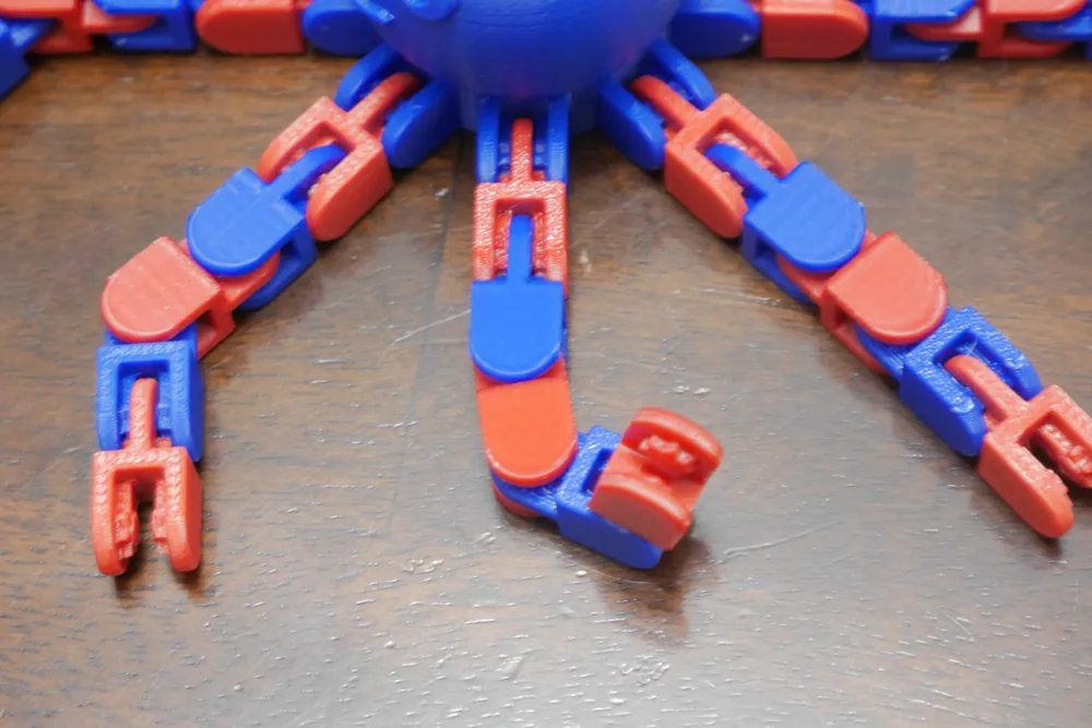 Click Hinge Articulated and Spinning Octopus by vorkosigan78 MakerWorld ...