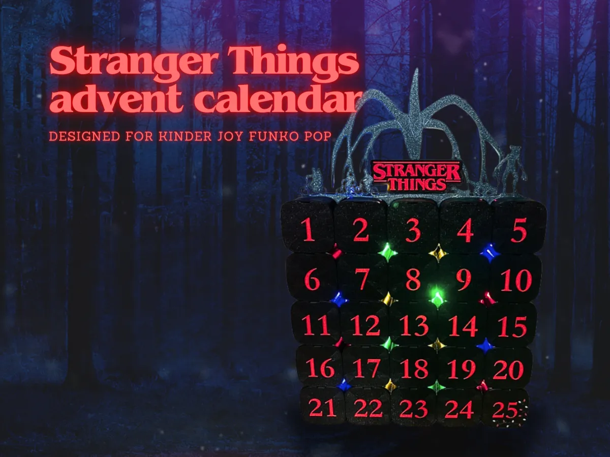 2 en 1 - Calendario de Adviento de Stranger Things - Modelo de ...
