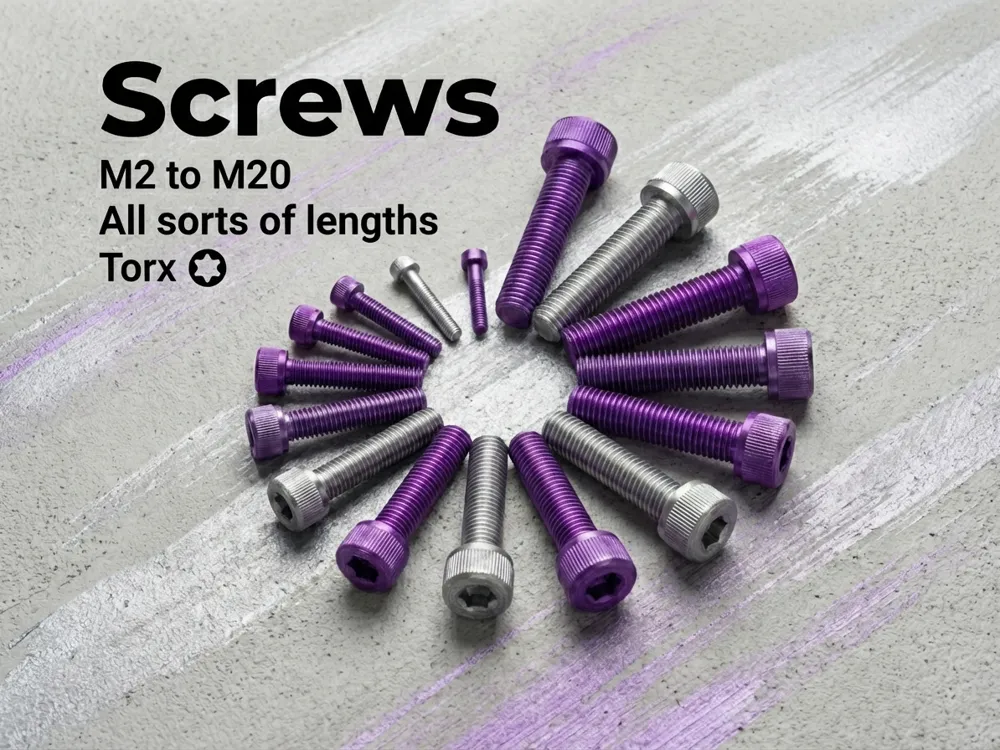 M2 - M20 Torx Screws (all sorts of lengths) - Free 3D Print Model ...