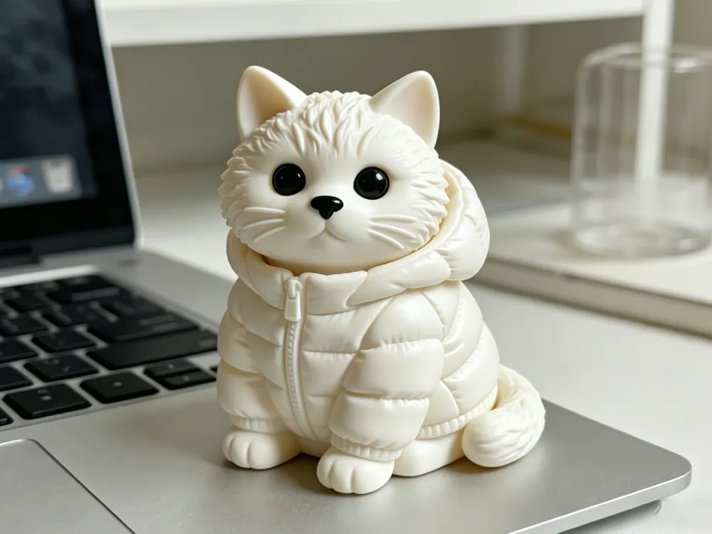 Puffer Jacket Cat - Free 3D Print Model - MakerWorld