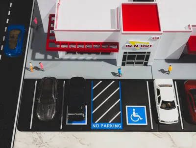 IN-N-OUT Model Set - Hot Wheels Display 1:64 Scale by LAYRLAB ...