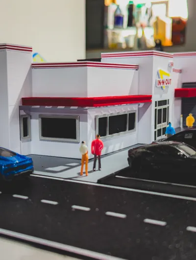 IN-N-OUT Model Set - Hot Wheels Display 1:64 Scale by LAYRLAB ...