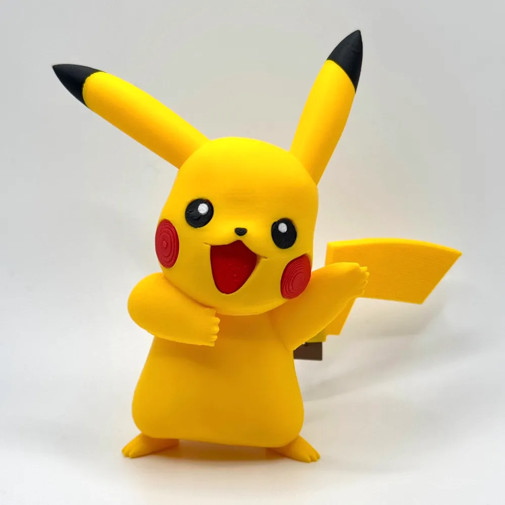 Pikachu Pokemon Model; No AMS Needed - Split Print - Free 3D Print ...