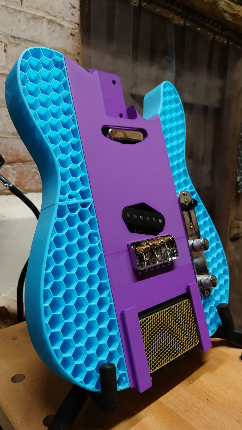 Modular Guitar (Built-in Amp!) - Free 3D Print Model - MakerWorld