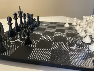 LV Chess board and Chess Pieces - Free 3D Print Model - MakerWorld