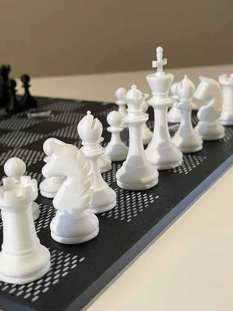 LV Chess board and Chess Pieces - Free 3D Print Model - MakerWorld