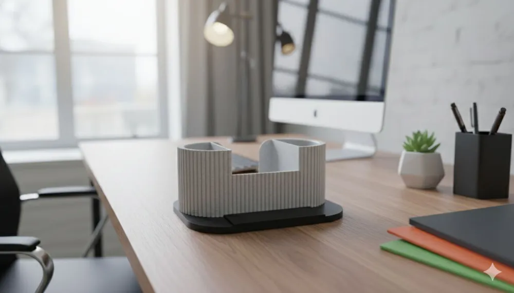 desk note and pen holder - Free 3D Print Model - MakerWorld
