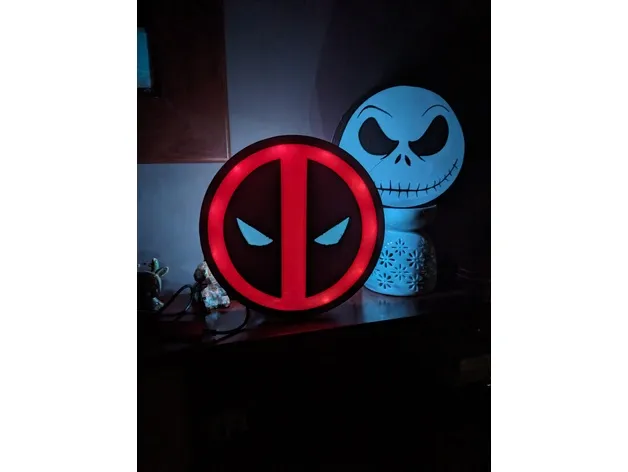 deadpool light box by cruse2382 - MakerWorld