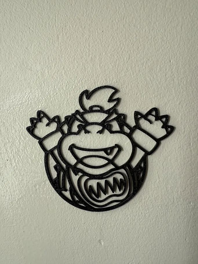 Bowser Jr Wall Decor Mario Bros - Free 3D Print Model - MakerWorld